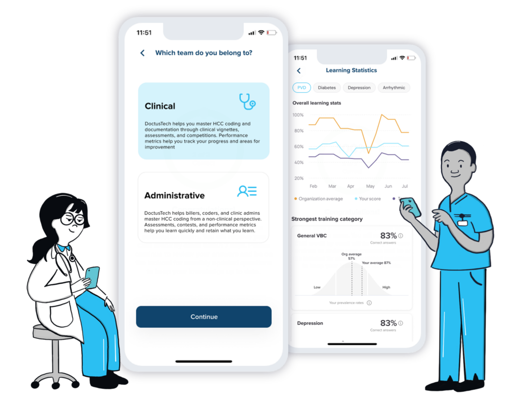 DoctusTech app for HCC coding education